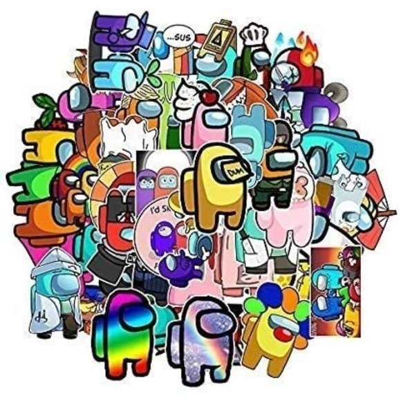 Toys | 10 Pcs Among Us Stickers Laptop Sticker | Poshmark